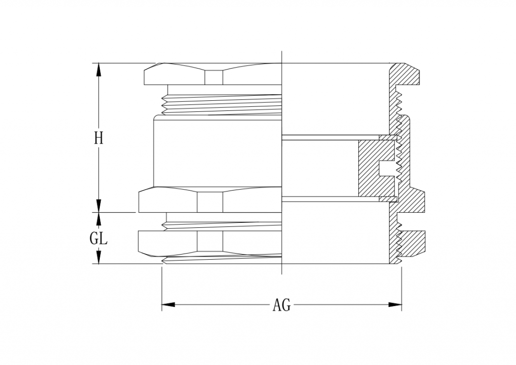 Single Compression Type Cable Gland - HXCableGland